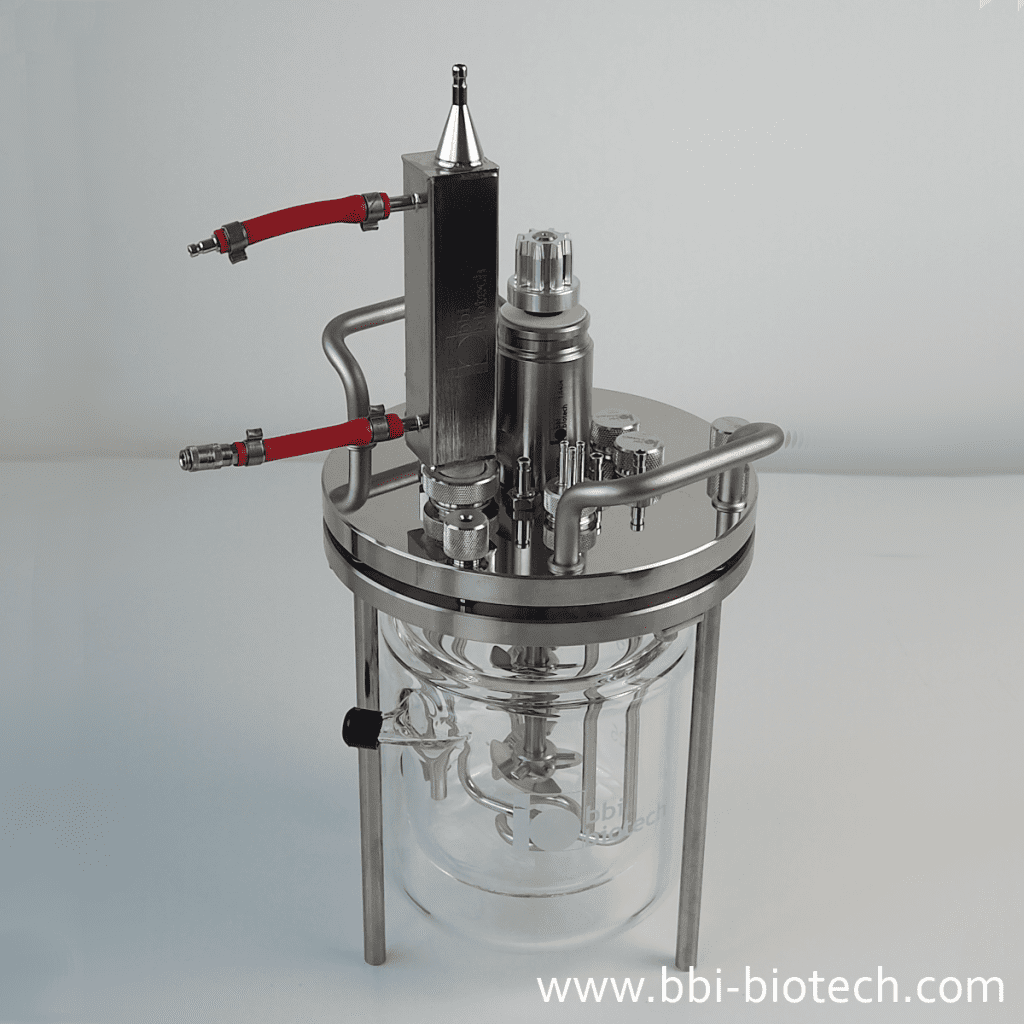 1 L double-wall vessel, complete with accessories MO without sensors ...