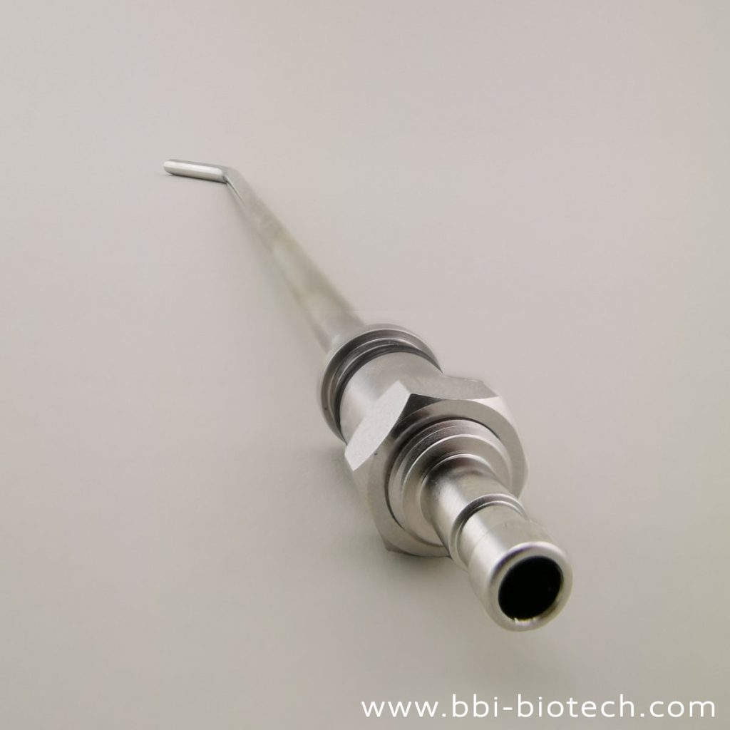 2 L Harvesting tube, fixed, Di = 4 mm, M 10 x 1, slightly angled ...