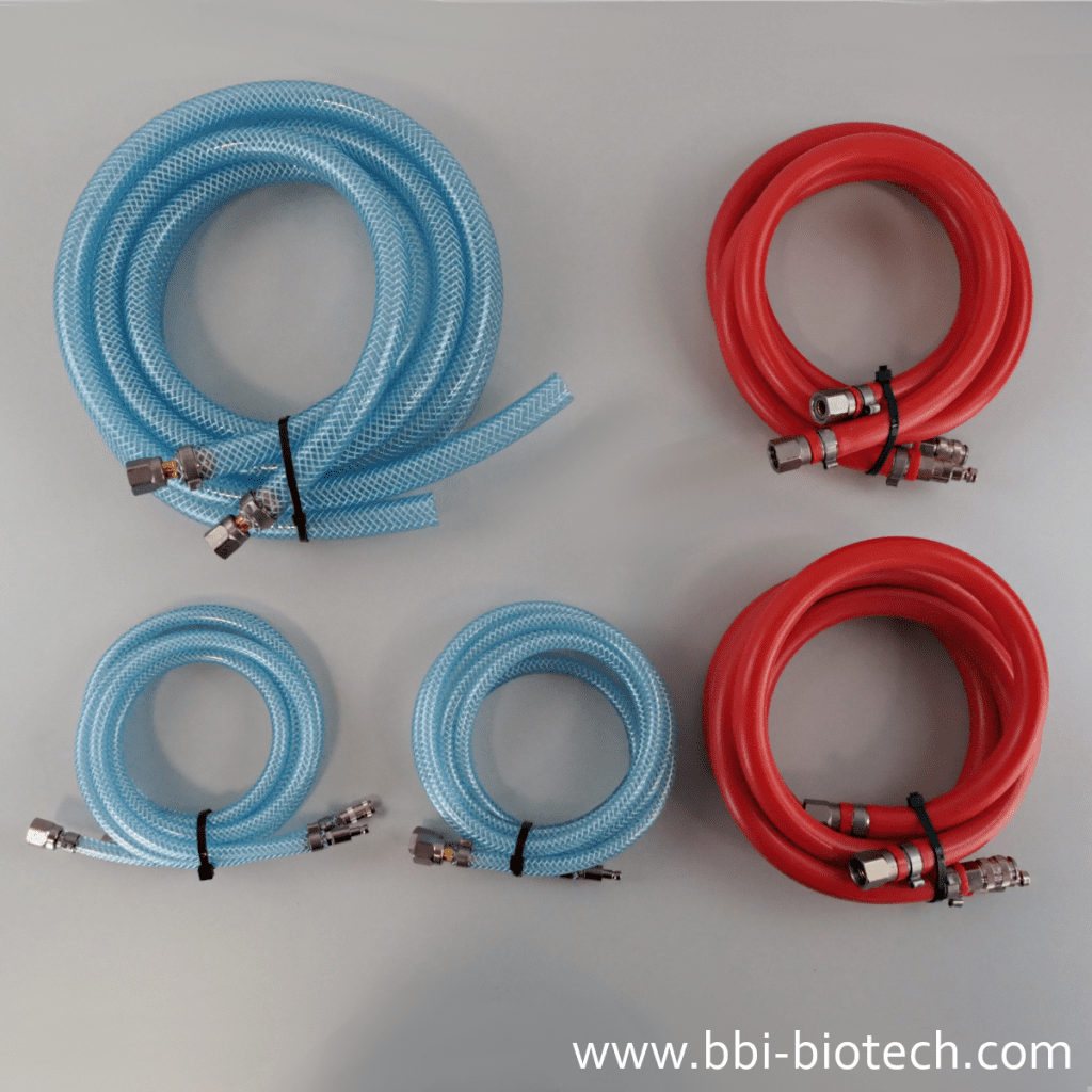 Set of hose connections for temperature control module twin ...
