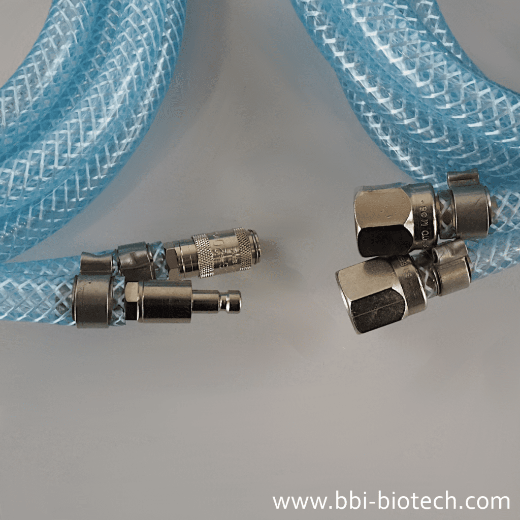 Set of hose connections for temperature control module twin ...