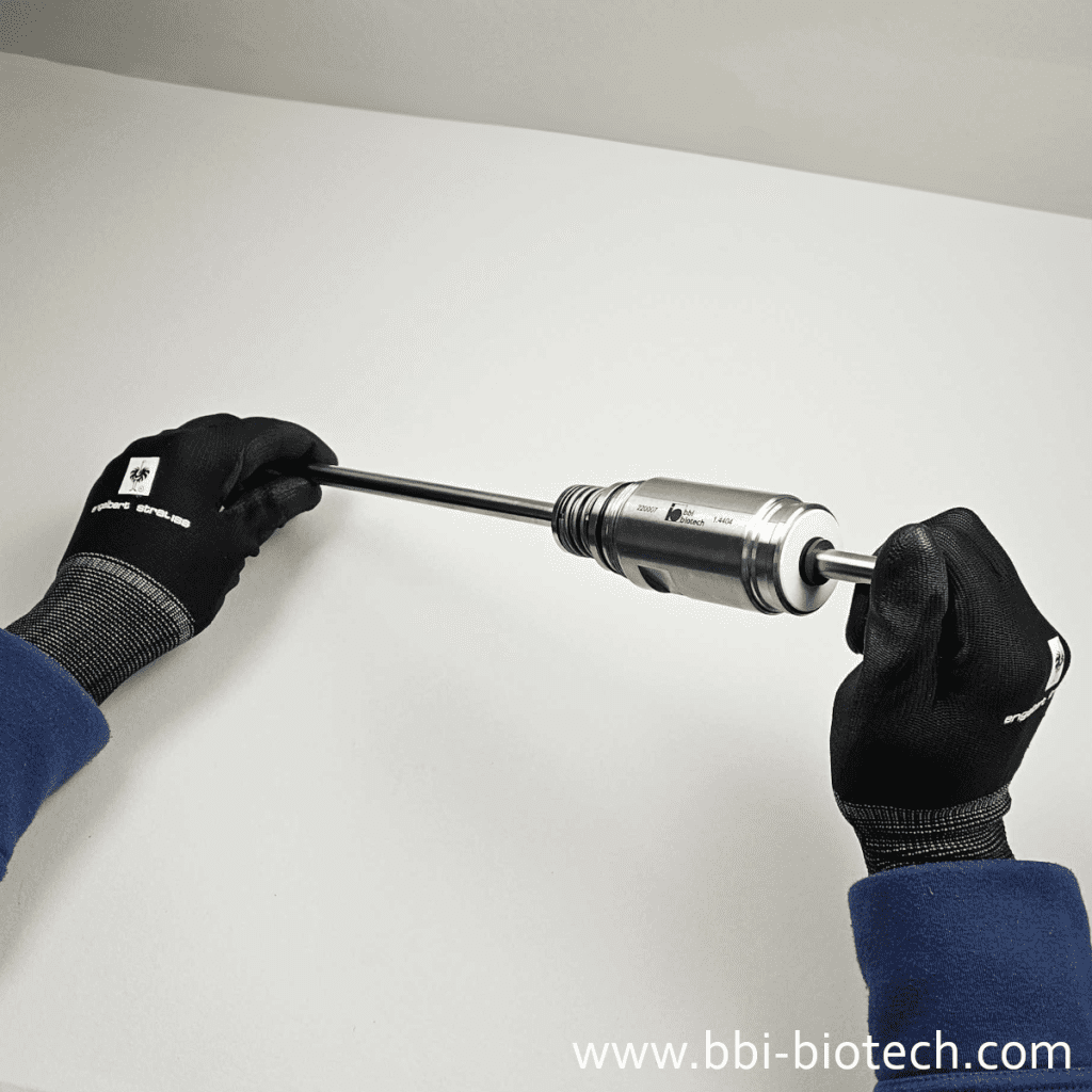 Maintenance of stirrer shafts up to 10 L (visual inspection ...