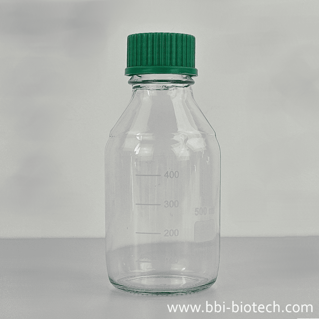 500 ml laboratory bottle GL 45 with gasket and screw cap with hole ...