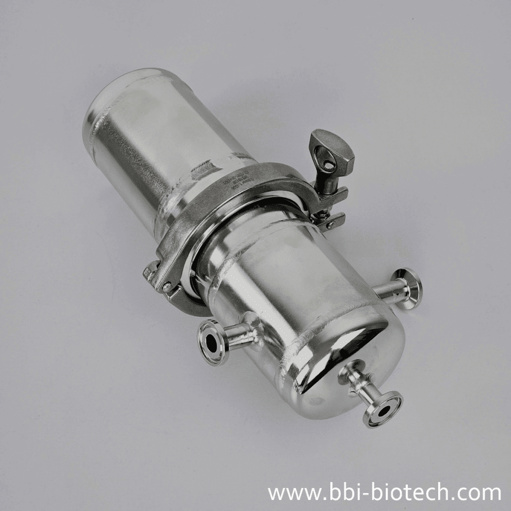 Exhaust air filter housing 5″ with condensate drain – Bioreactors ...
